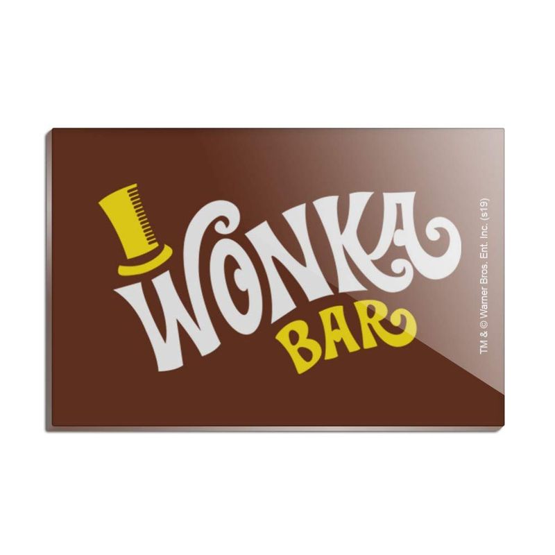 Willy Wonka and the Chocolate Factory Wonka Bar Logo Rectangle Acrylic ...