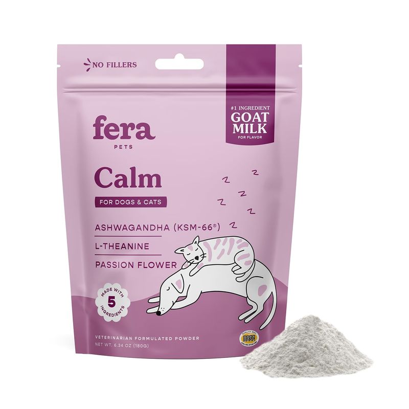 Fera Pet Organics Calming Goat Milk Cat & Dog – Vet Created - Pet ...