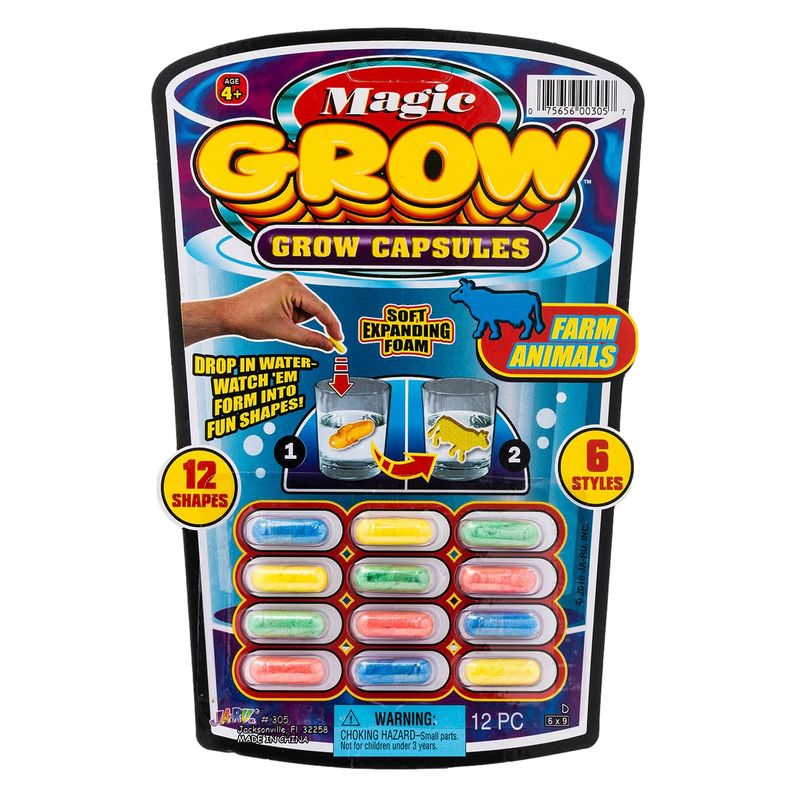 JA-RU Magic Grow Capsules (12 Capsules/Assorted Style) Best Growing ...