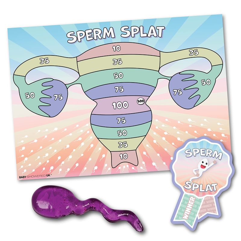 Baby Shower Games - SPERM SPLAT – Unlimited Players | Winner Prize | XL ...
