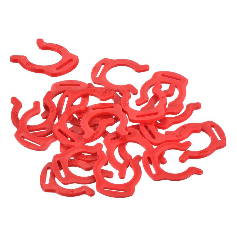 sourcing map 20Pcs 3/8 Inch Plastic Locking Clip for RO Water ...