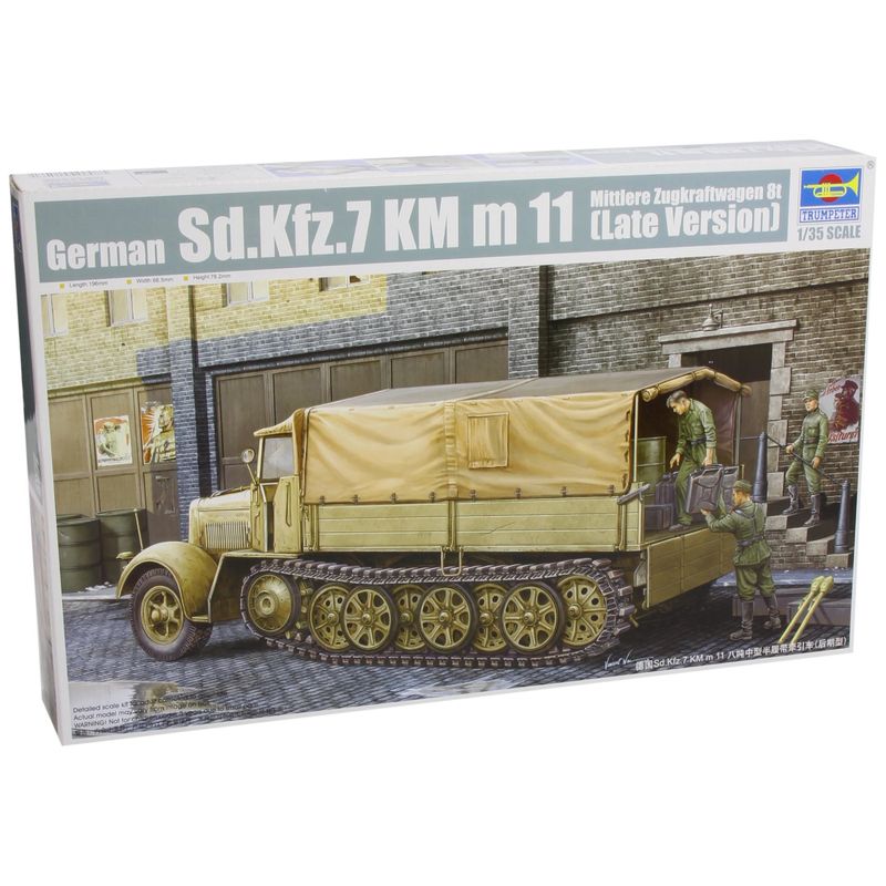 Trumpeter German Sdkfz 7 8-Ton Halftrack Late Version (1/35 Scale ...