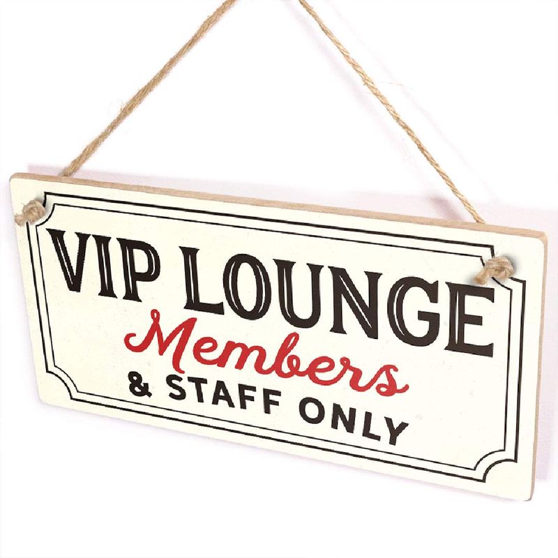VIP Lounge Members and Staff Only Sign - Private Area Man Cave VIP Area ...