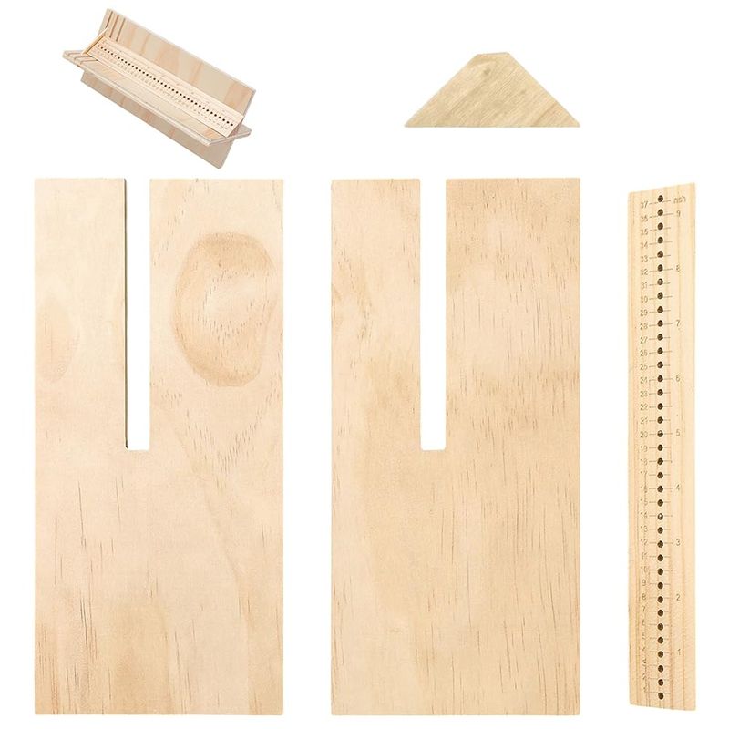 BENECREAT 23.5cm Wood Bookbinding Punching Tool, Pine Book Binding ...