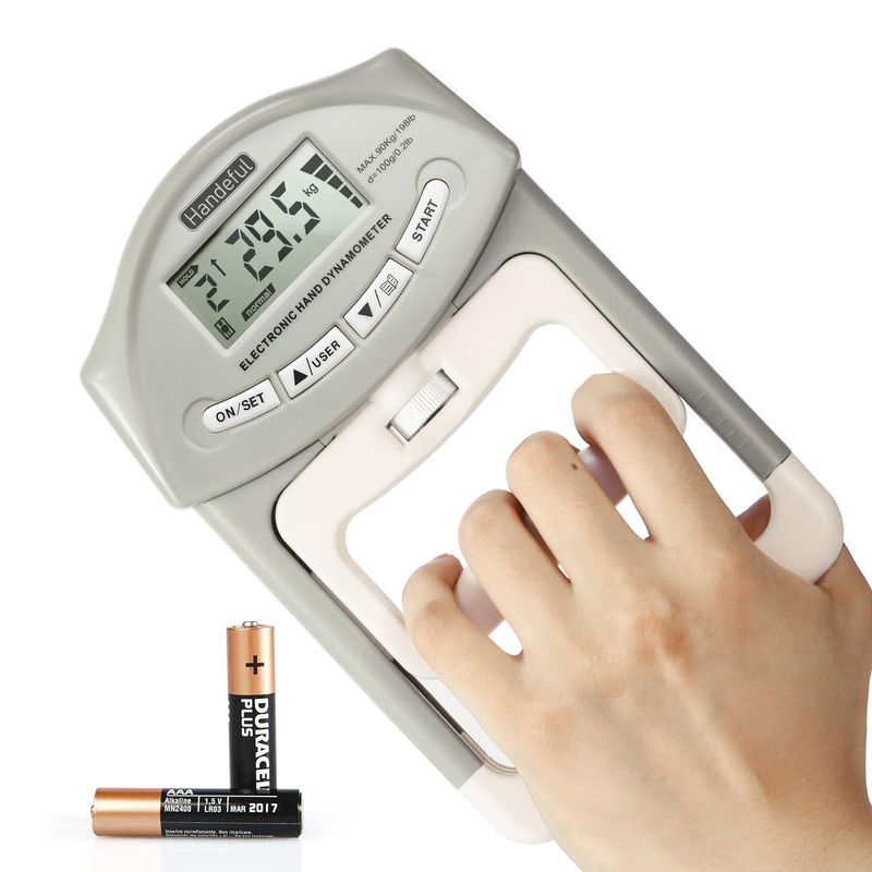 Handeful Grip Strength Tester, Digital Dynamometer for Hand Measurement ...