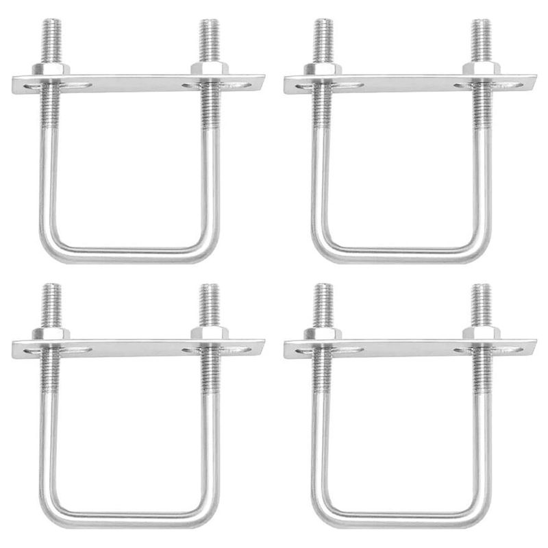 Sarini 4PCS U Bolts M6 50 X 80 Mm Stainless Steel U Bracket U Bolt ...