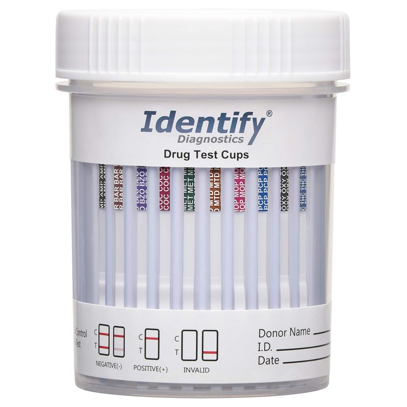 15 Pack Identify Diagnostics 10 Panel Drug Test Cup - Testing Instantly ...