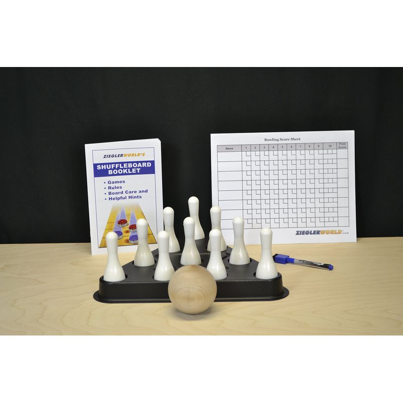 Table Shuffleboard Bowling White Pins - Pinsetter - Booklet - Score ...