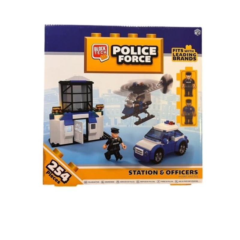 Block Tech Police Force Station and Officers, Fits with Leading Brands ...