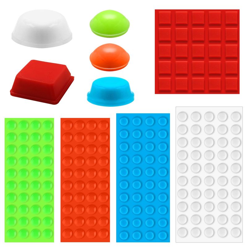 195pcs Bump Dots for Visually Impaired, Silicone Braille Stickers Low ...