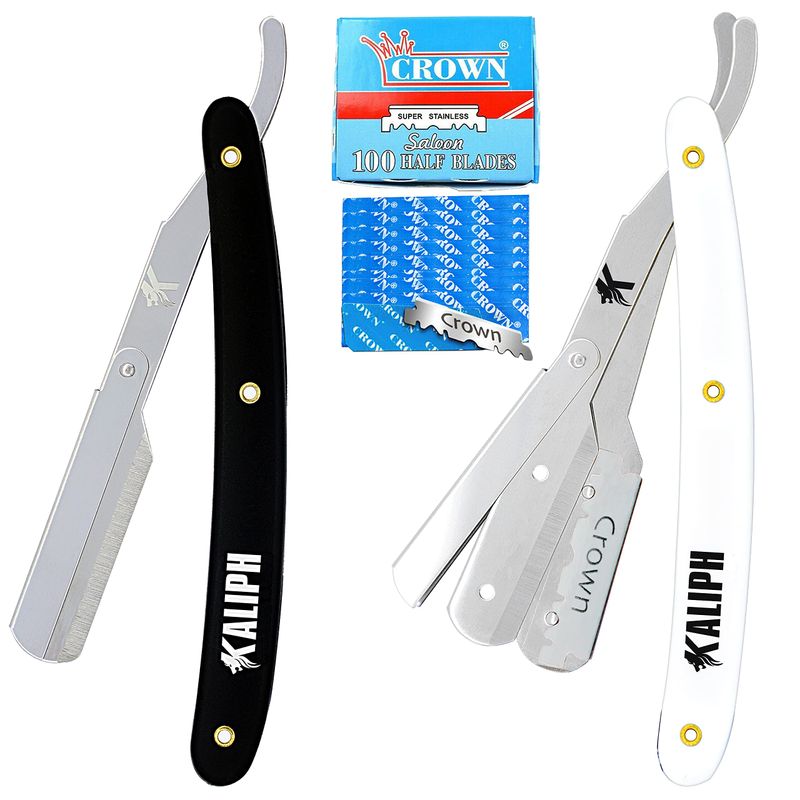 Kaliph Professional Barber Straight Razor For Men - Premium Pack of ...