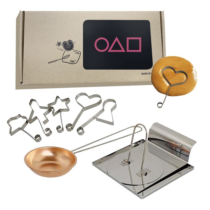 Nostalgic Korean Dalgona Sugar Candy Making Kit – Authentic Stainless ...