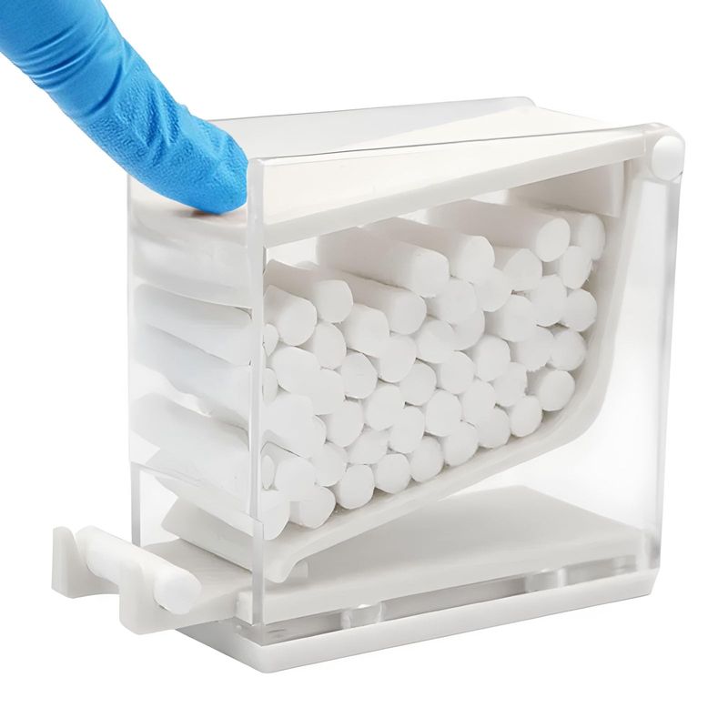 1PC Dental Grade White Cotton Roll Dispenser by VASTMED | Dental Press ...