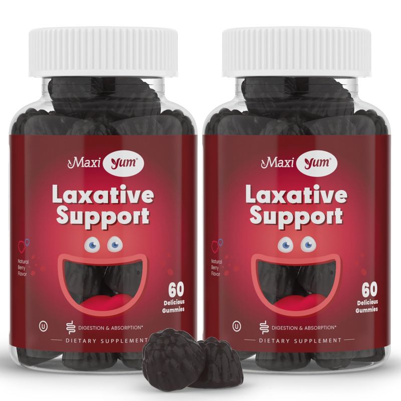 Maxi Health Laxative Gummies - Chewable Vegan Gummy Laxative for Adults ...