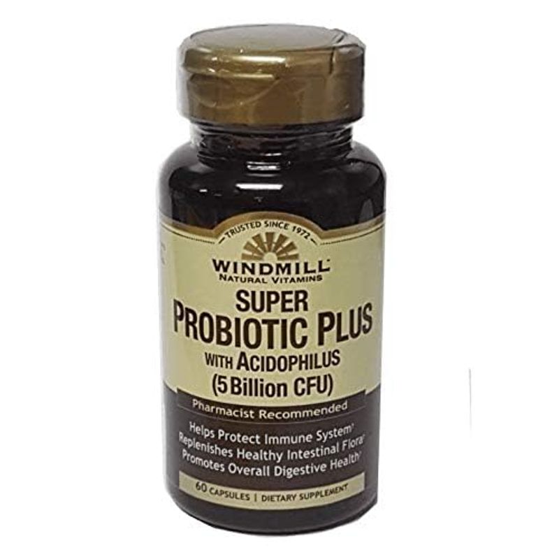 Windmill Natural Vitamins Super Probiotic Plus with Acidophilus (5 ...