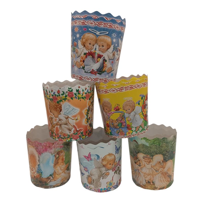 chutemka - 12 Pack Forms | Non Stick Kulich Paska Panettone Paper Mold ...