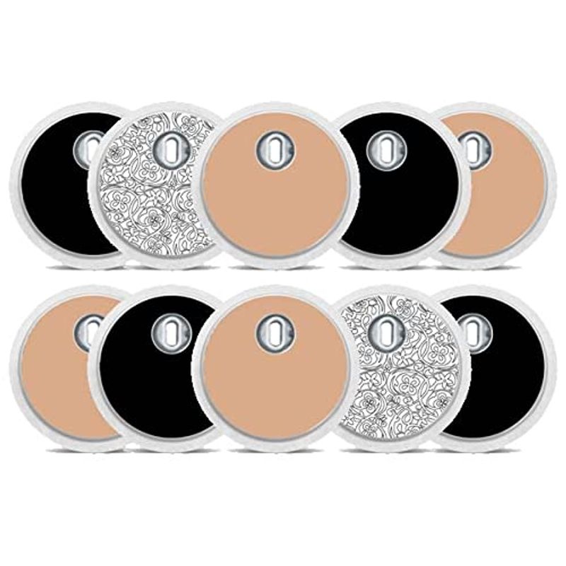 FreeStyle Libre 3 Sensor Stickers, Set of 10, Black & White, Stickers ...