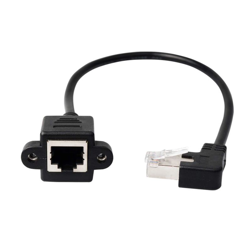 innov8 90 Degree Angled Cat 6 Ethernet Cable, RJ45 Male to Female ...