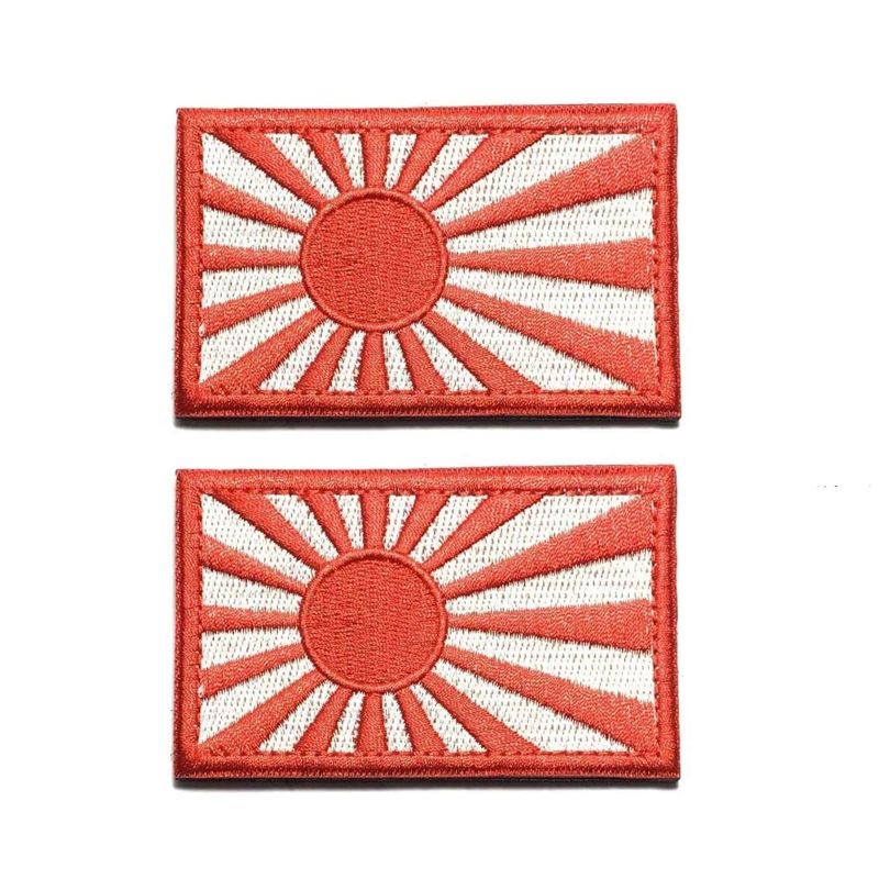 [Shiseikokusai] Rising Sun Flag Patch, High Density Embroidery, Armband ...