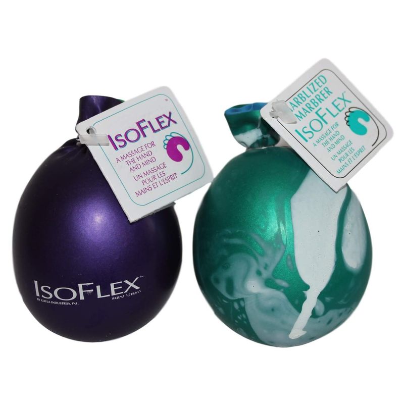 Isoflex Hand Therapy and Exercise Ball with an e-Book. 2 Pack - One ...