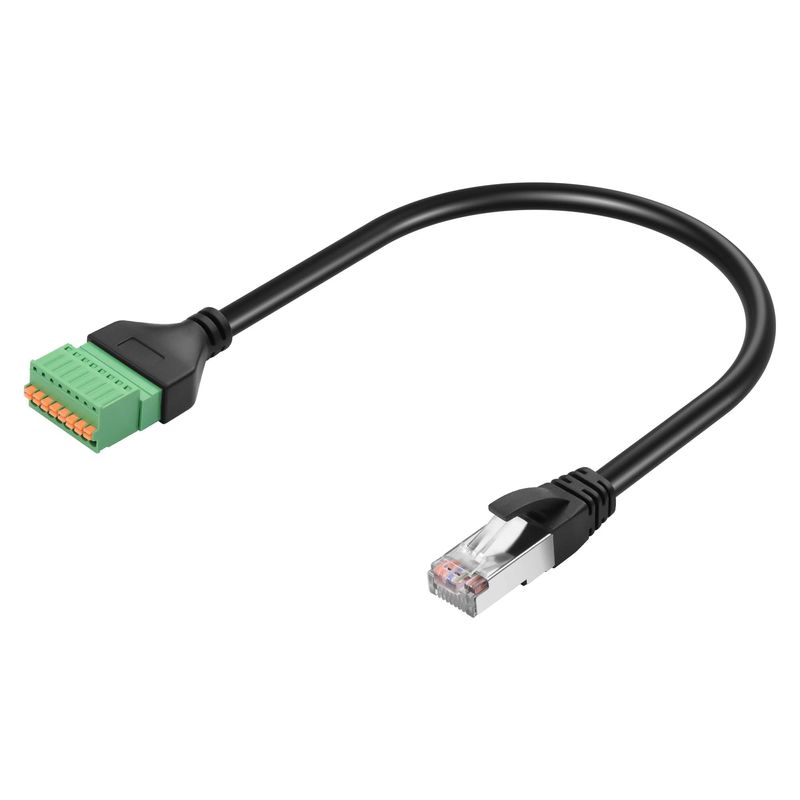 GINTOOYUN RJ45 to 8-Pin Crimped Terminal Cable Cat5 Quick Crimping ...