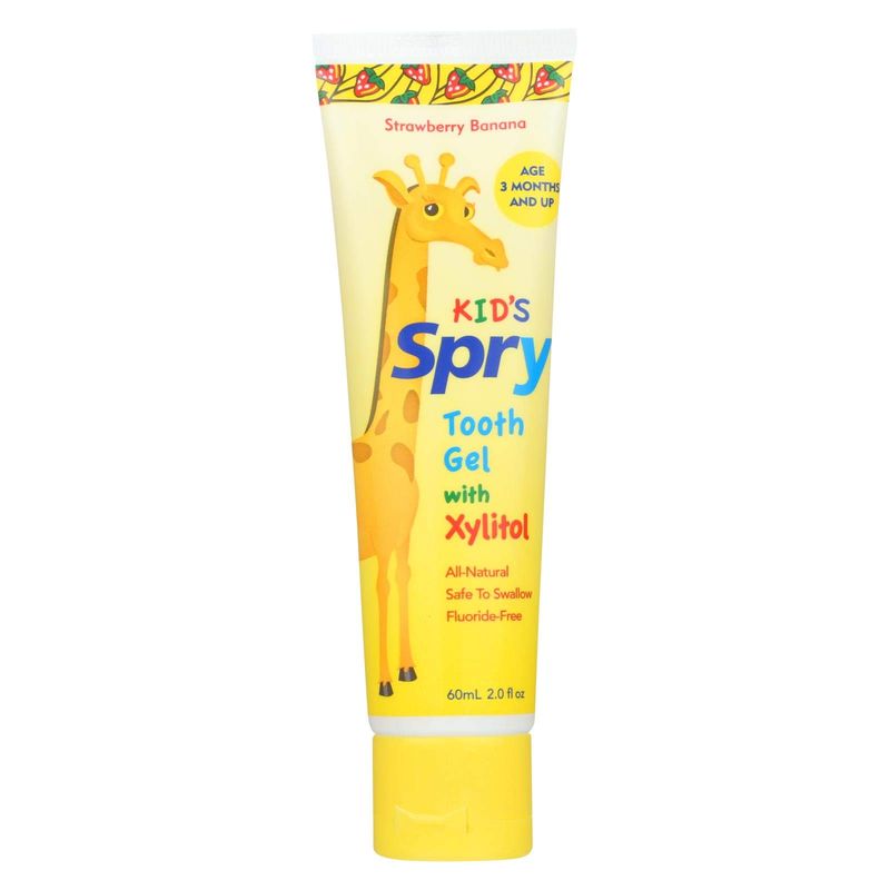 Spry All Natural Kids Fluoride Free Toothpaste Tooth Gel with Xylitol ...