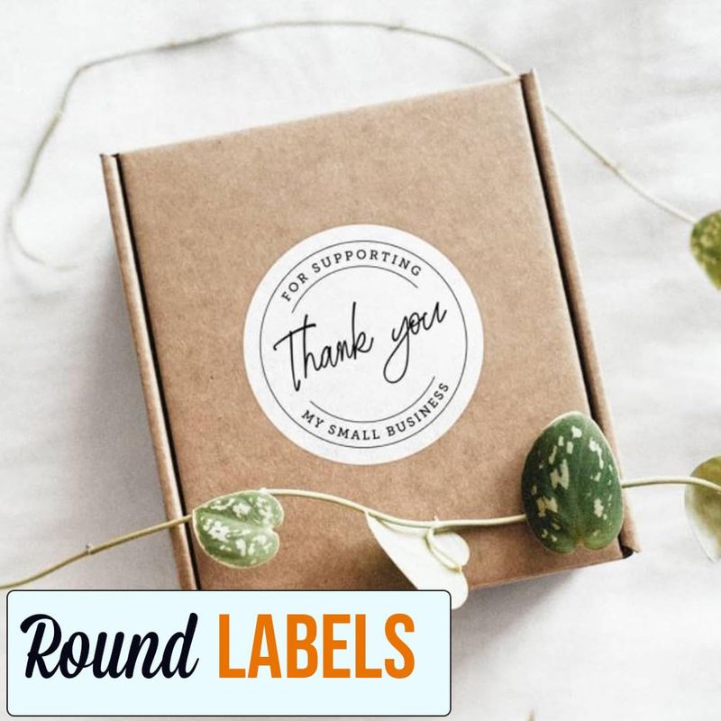 Avery Round Cream Textured Paper, A4 Sheet of Labels, Custom Stickers ...