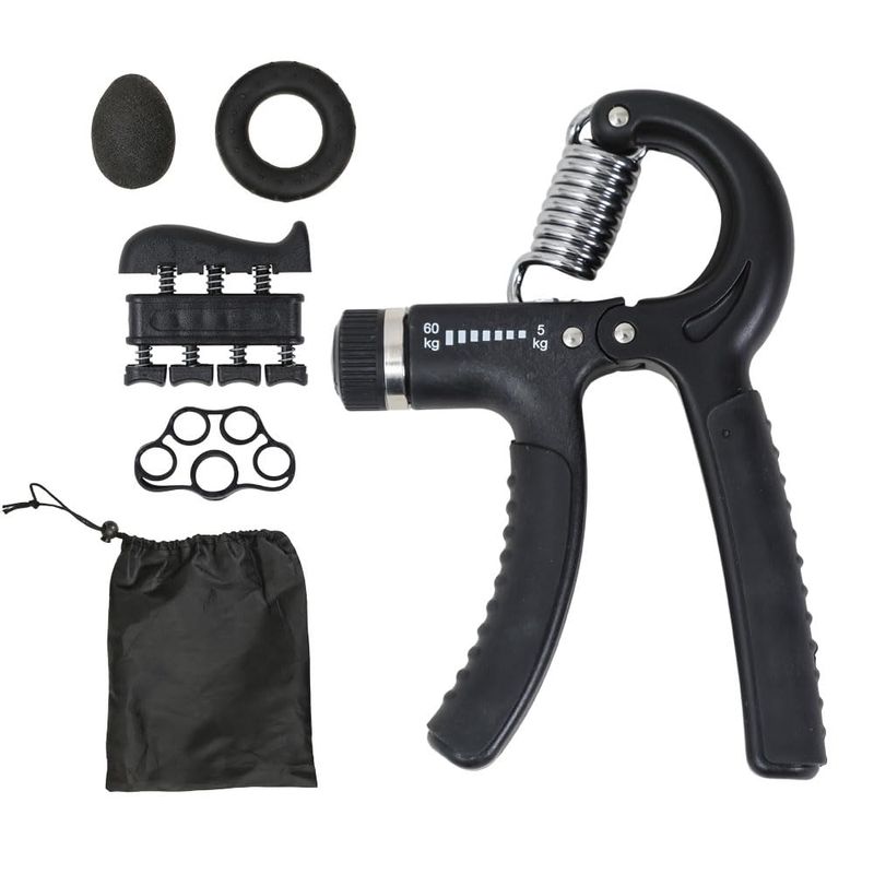 BODYMAKER 5 Piece Grip Strength Training Kit, Set of 5, Grip Strength, Finger Load, Stretching ...