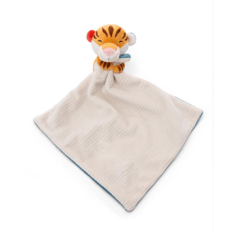 NICI Baby Comforter 22 x 22 cm with Cute Cuddly Toy Tiger - Fluffy ...