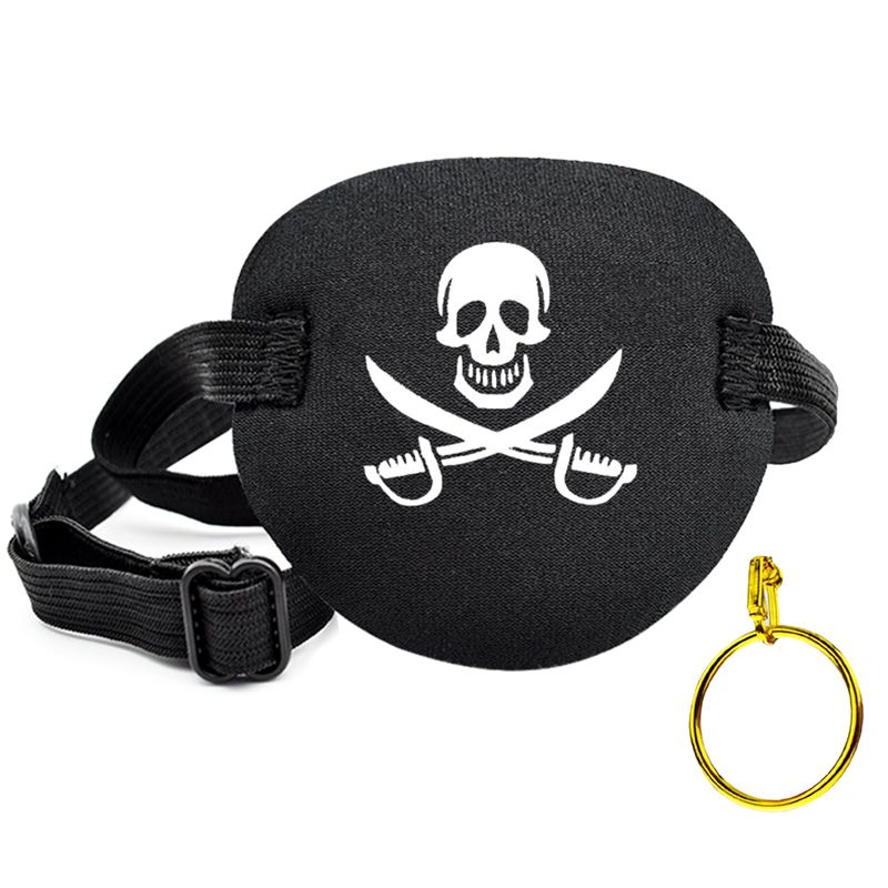 Pirate Eye Patch for Adults and Kids, Pirate Skull Medical Eye Patch ...