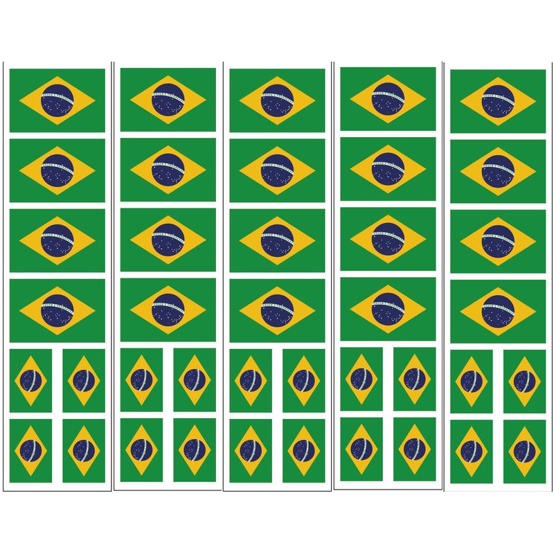 40 Tattoos: Brazil Brasil Flag, Brazilian Party Favors - Online ...