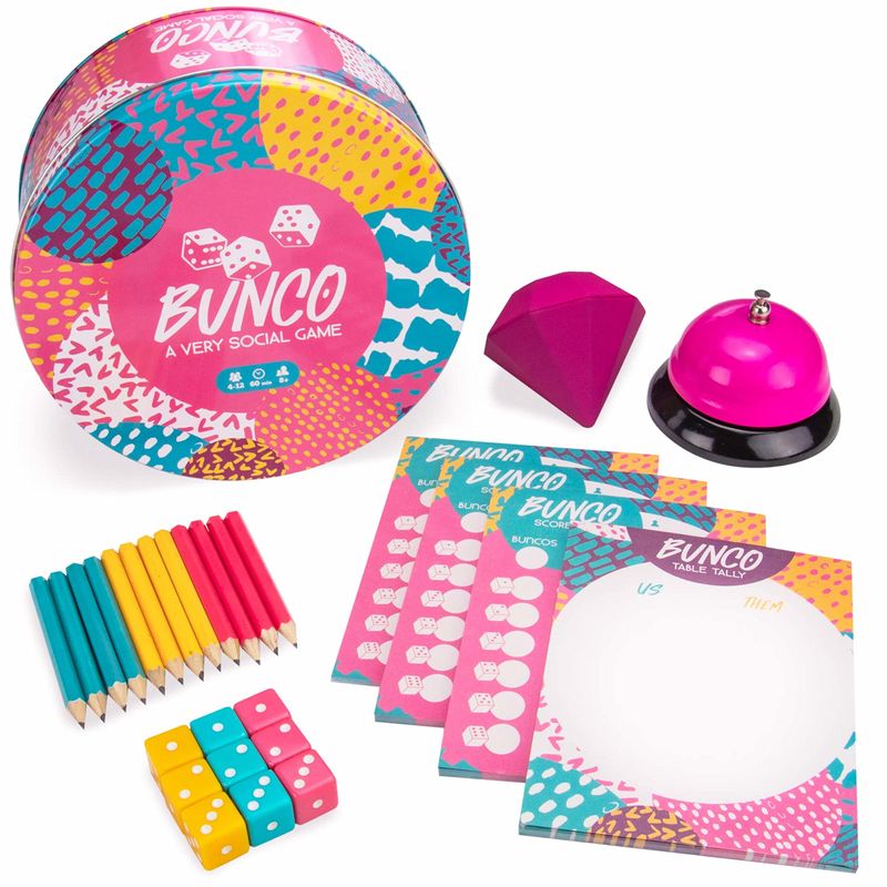 Bunco: A Very Social Game - 12-Player Party Dice Game includes Dice ...