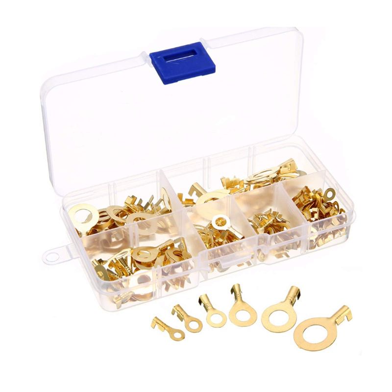 YFFSFDC 150pcs Round Terminal Set M3 M4 M5 M6 M8 M10 Kit Connector Kit ...