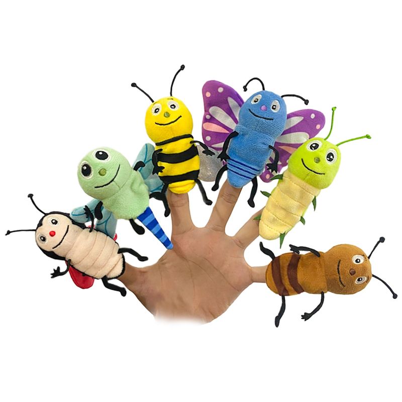 JUSTQUNSEEN 6pcs Insect Finger Puppet Set, Mini Hand Puppet Suitable ...