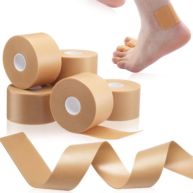 Tondiamo 6 Rolls Tape Adhesive Pads Blister Prevention Toe Tape Anti ...