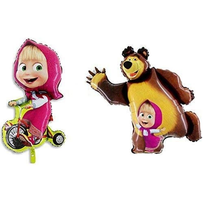 Must Have Set of Two Balloons Masha and the Bear, for Party Supplies ...