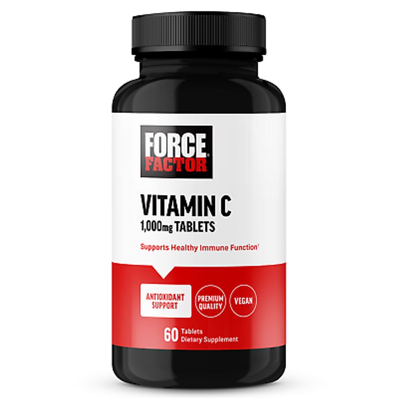 Force Factor Vitamin C 1000mg Immune Support Supplement 60 Tablets ...