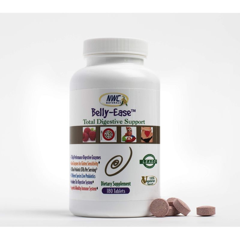 Belly-Ease Healthy Digestive Enzymes Plus Prebiotics & Probiotics ...