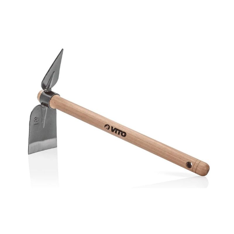 VITO VI1710 Double Hoe Broad Leaf Wooden Handle 40 cm Garden Small ...