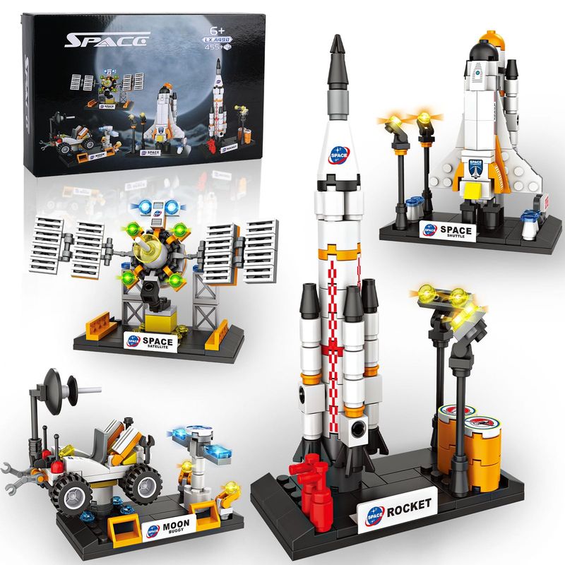 Space Exploration Shuttle Toys for Boys, STEM Aerospace Building Kit ...