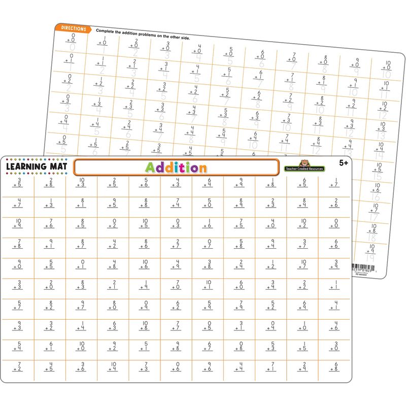 Addition Learning Mat - Online Marketplace - EveryMarket