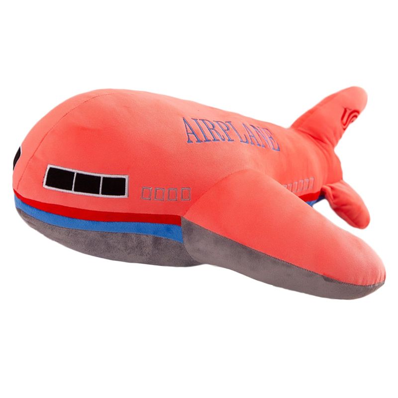 zhidiloveyou 15.7" Airplane Plush Red Stuffed Plane Toy Aircraft Hug ...
