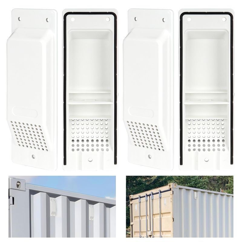 Flamorrow 4 Pack Shipping Container Air Vent, Cross Flow Ventilation ...