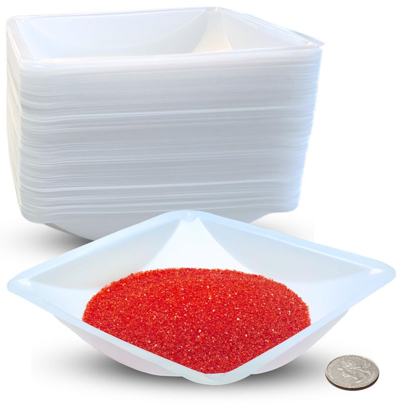 Weigh Boats Large (330ml, 125 Pack) Disposable Plastic Trays for Scale ...