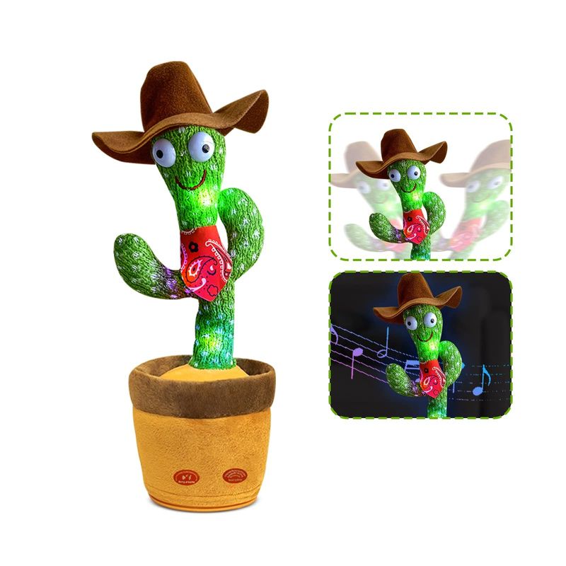Dancing Cactus, Talking Cactus Toy, Sunny The Cactus Toy Repeats What ...