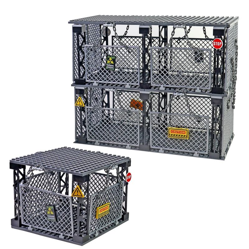 Safety Guardrail,Closed Cage Building Blocks Set，Compatible with Lego ...