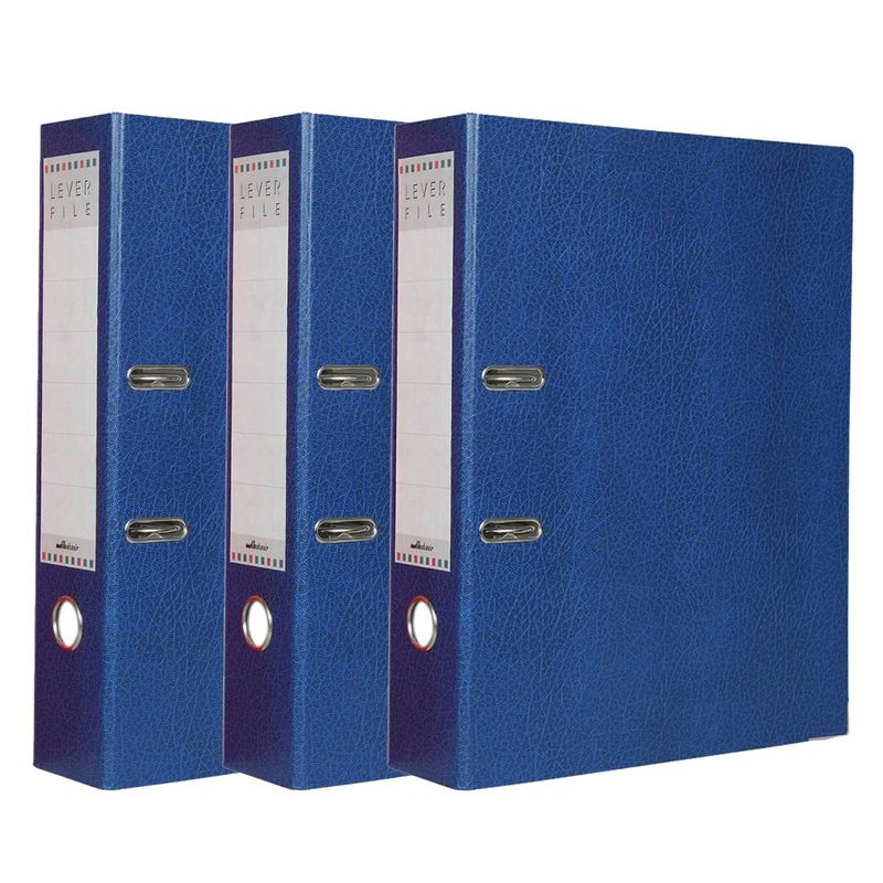 Pack of 3- A4 Lever Arch File Snake Pattern 75 mm Spine Large Capacity ...