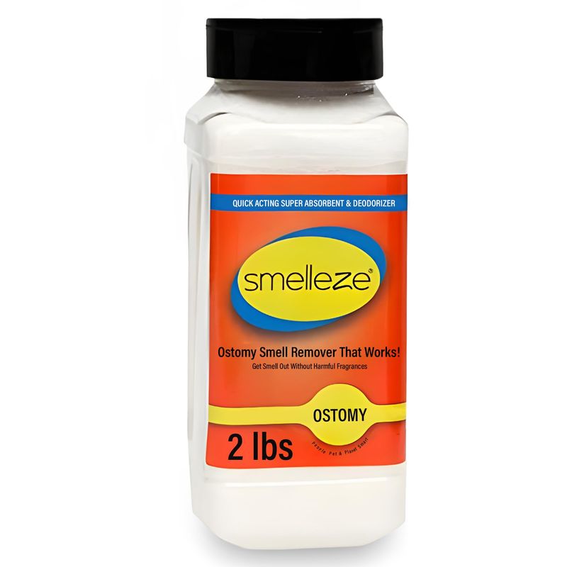 SMELLEZE Ostomy Bag Smell Removal Deodorizer: 2 lb. Granules Eliminate ...