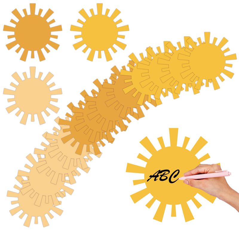 120 Pcs Sun Cutouts Card 3.9 x 3.9 inch First Trip Around The Sun ...