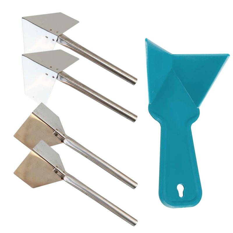 4 Pieces of Plastering Tool Knife, 1 Piece of Plastic Spatula, Inner ...